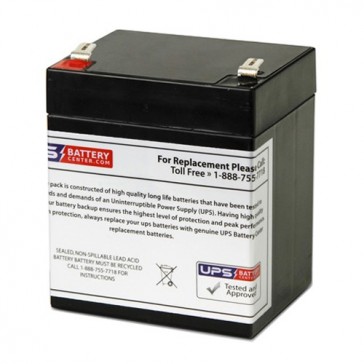 GS Portalac PXL12050 12V 5Ah Battery with F2 Terminals