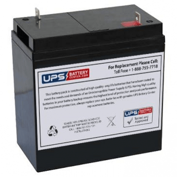 PowerSonic PS-6360 6V 36Ah Battery with NB Terminals