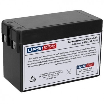 TCS SL12-2.5 12V 2.5Ah Battery with F1 Terminals