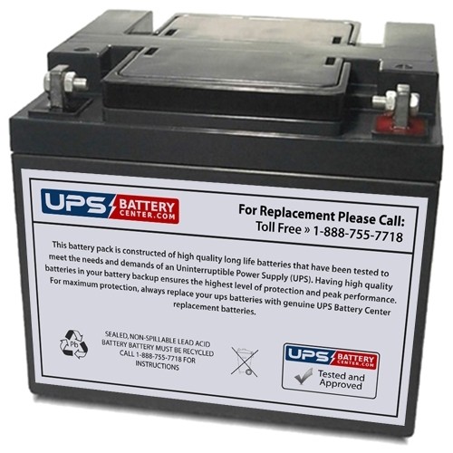 GFX NP45-12 12V 45Ah Battery with F6 - Nut & Bolt Terminals